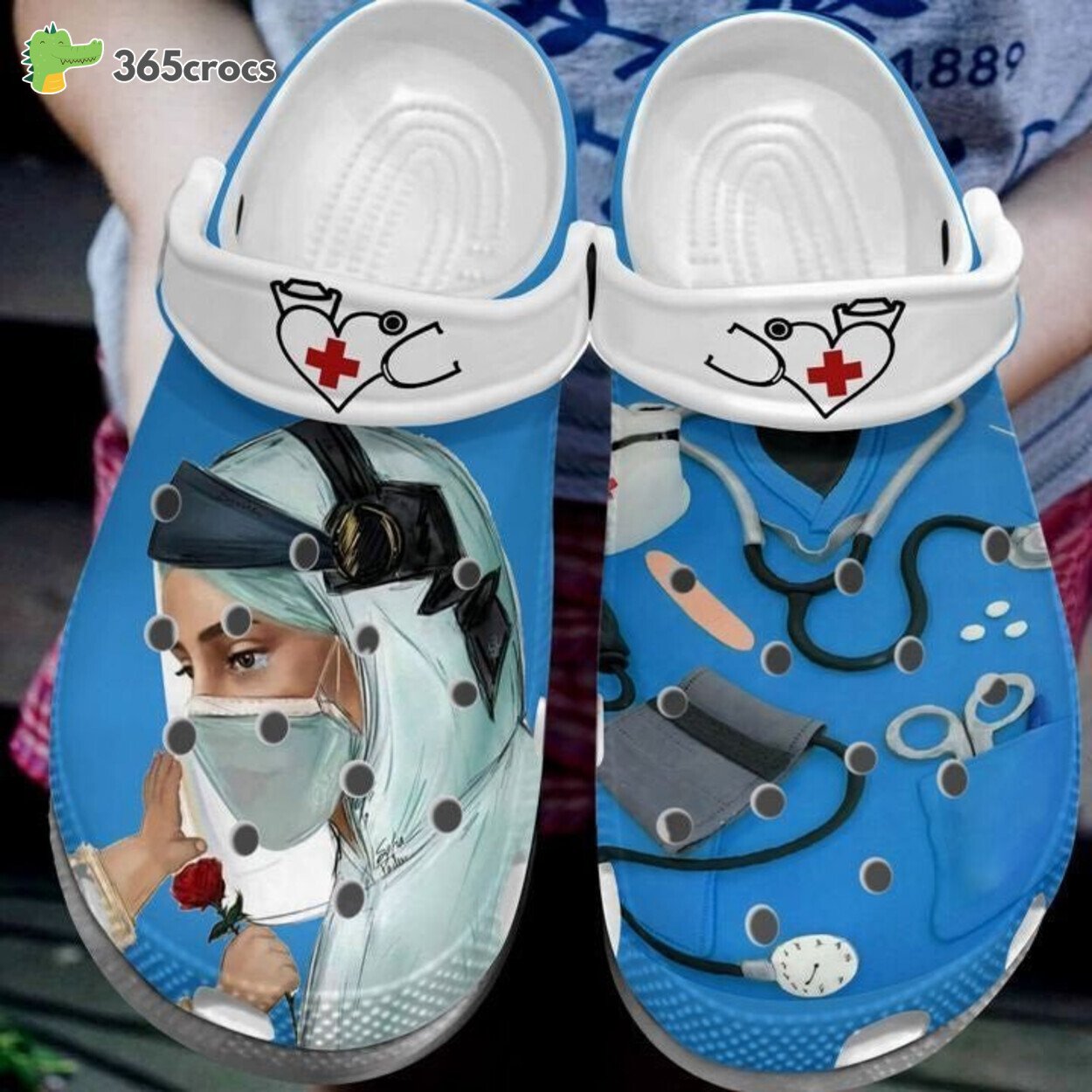 Angel Nurse Shoes Proud Of Nurse clog Birthday Gift - 365crocs