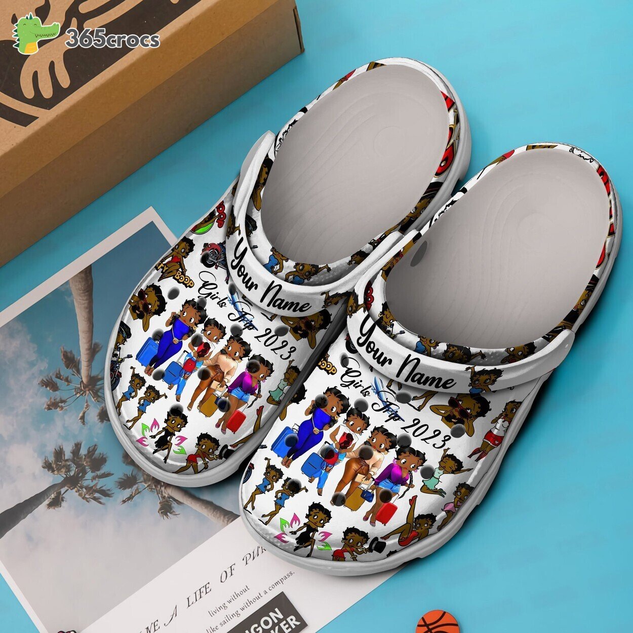 Betty Boop Cartoon Character Inspired Comfort Clog Shoes Unique Design ...