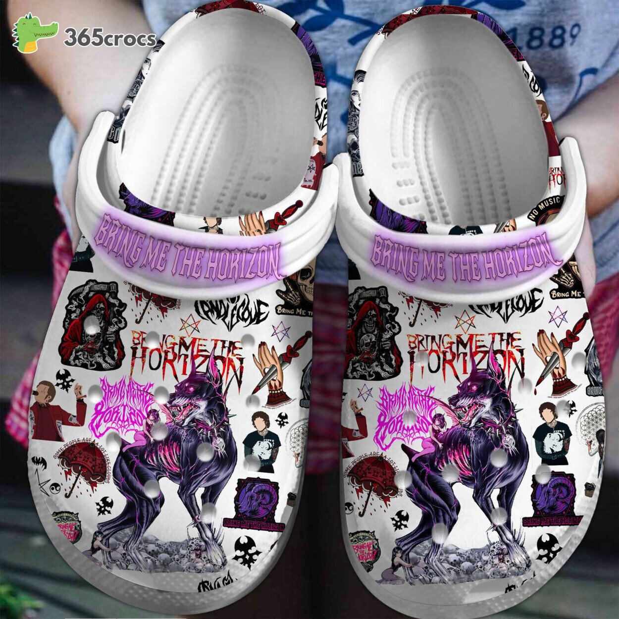 Bring Me the Horizon Rock Band Unique Comfortable Clog Shoe Design ...
