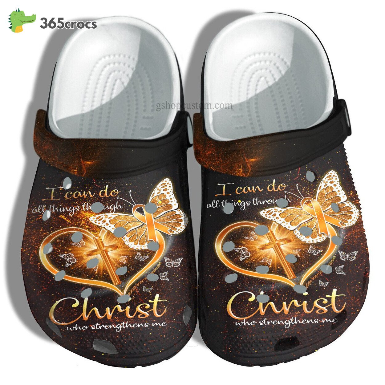 Butterfly Faith Cross Believe Jesus Clog Shoes Grandaughter's Spiritual ...