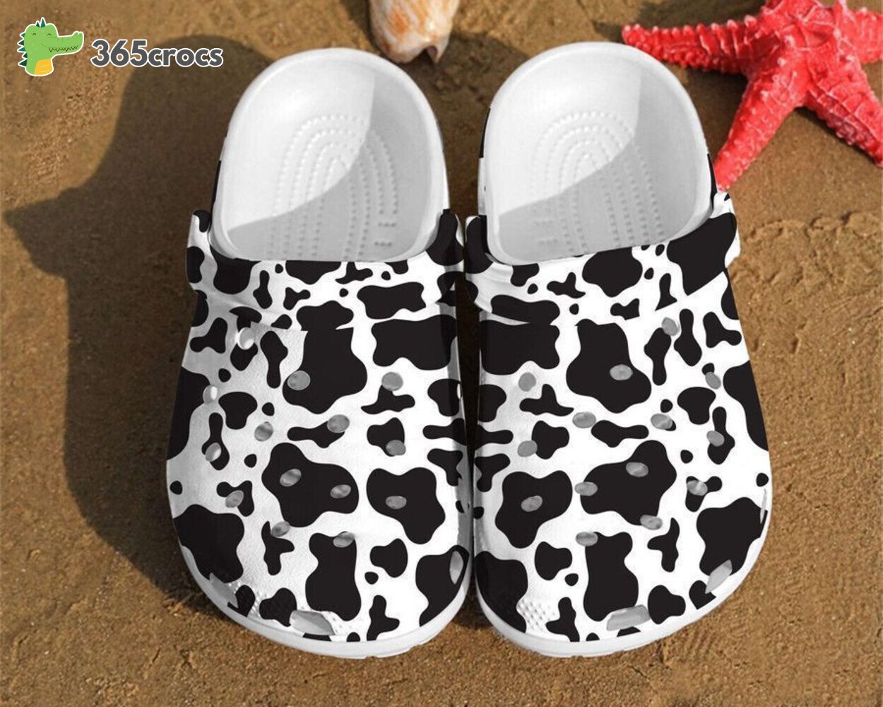 Cow Pattern Tribute Dairy Farmer Birthday Clog Shoes Design - 365crocs