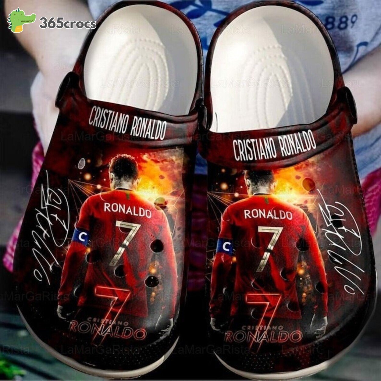 Cristiano Ronaldo Soccer Sport Shoes Clogs Slippers for Fans - 365crocs