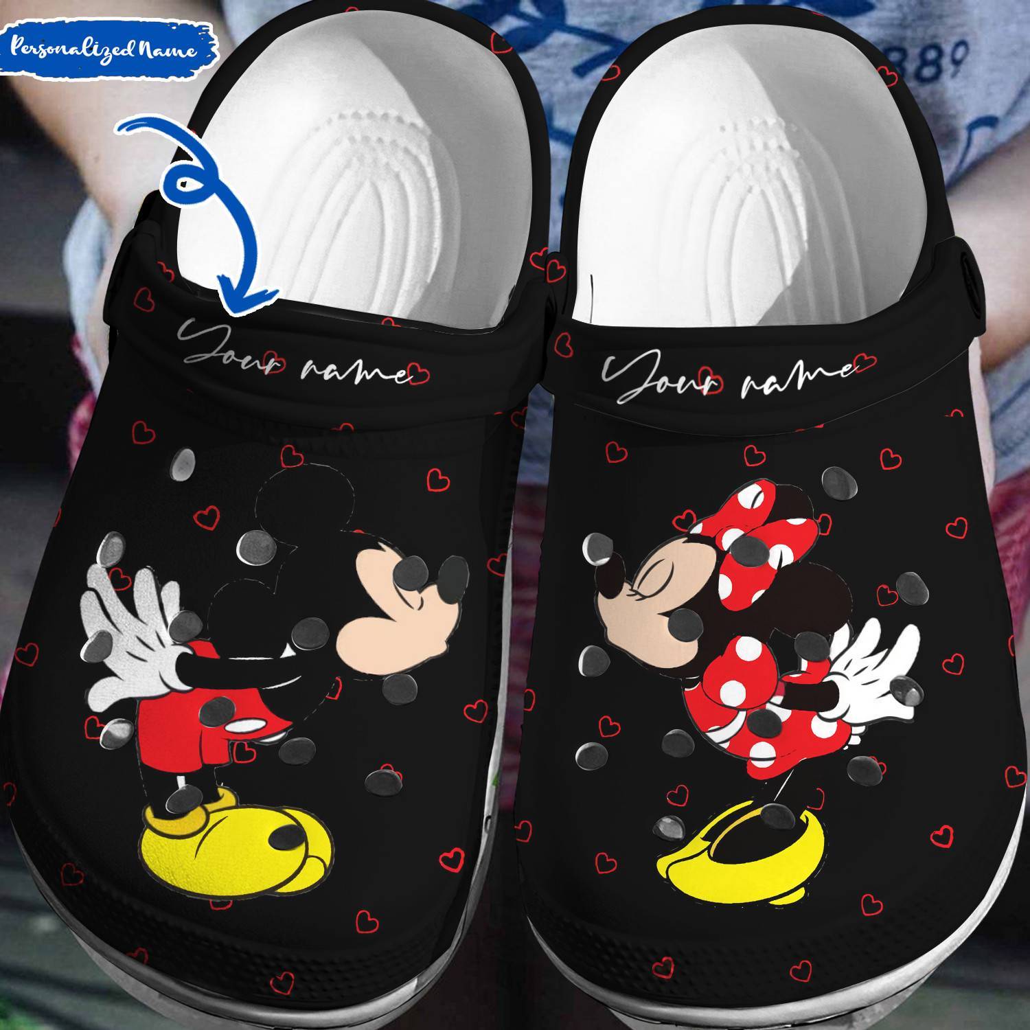 Customized Disney Style: Personalized Mickey Minnie Crocs 3D Clog Shoes ...