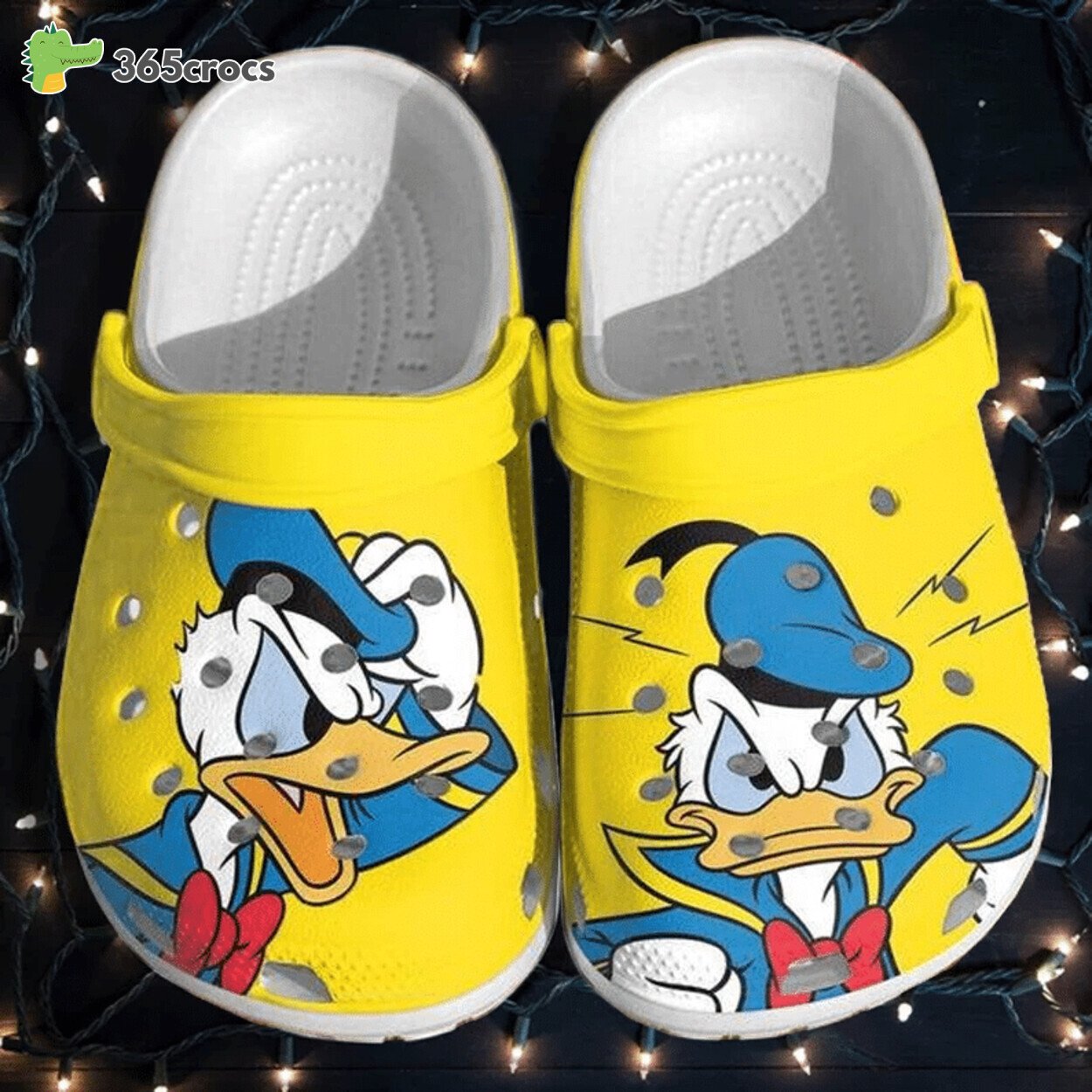 Donald Duck Classic Disney Character Comfort Crocs Clog Shoes Design ...