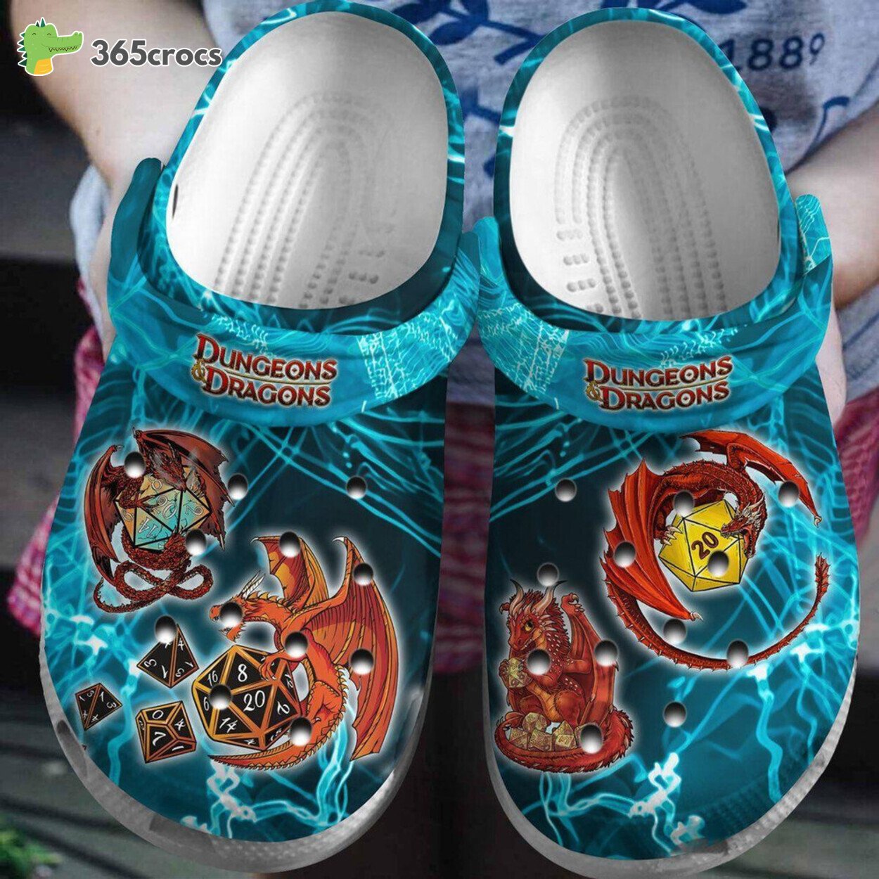 Dungeons Dragons Gift For Fan Classic Water Rubber clog Shoes Comfy ...
