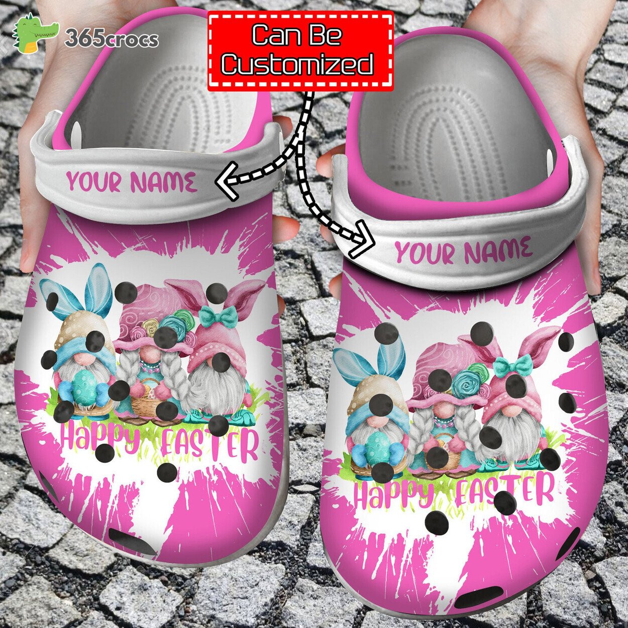 Easter Delight Happy Easter Gnome Inspired Comfort Clog Footwear - 365crocs