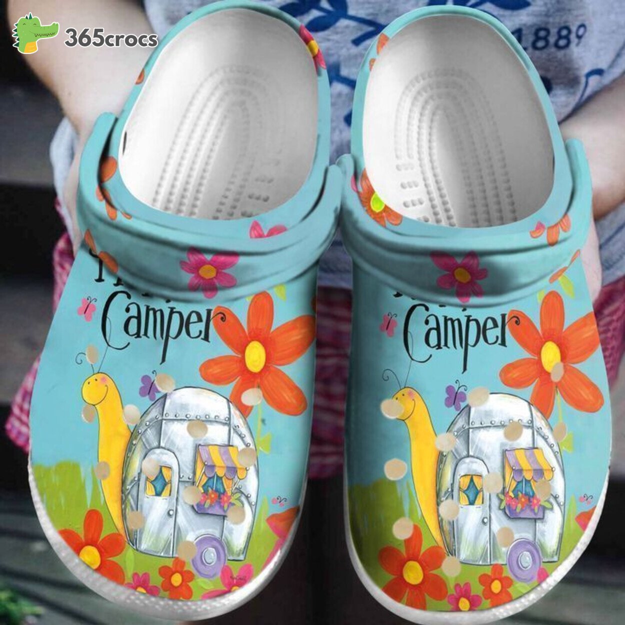 Embrace Nature's Slow Pace Snail Themed Happy Camper Inspired Clog ...
