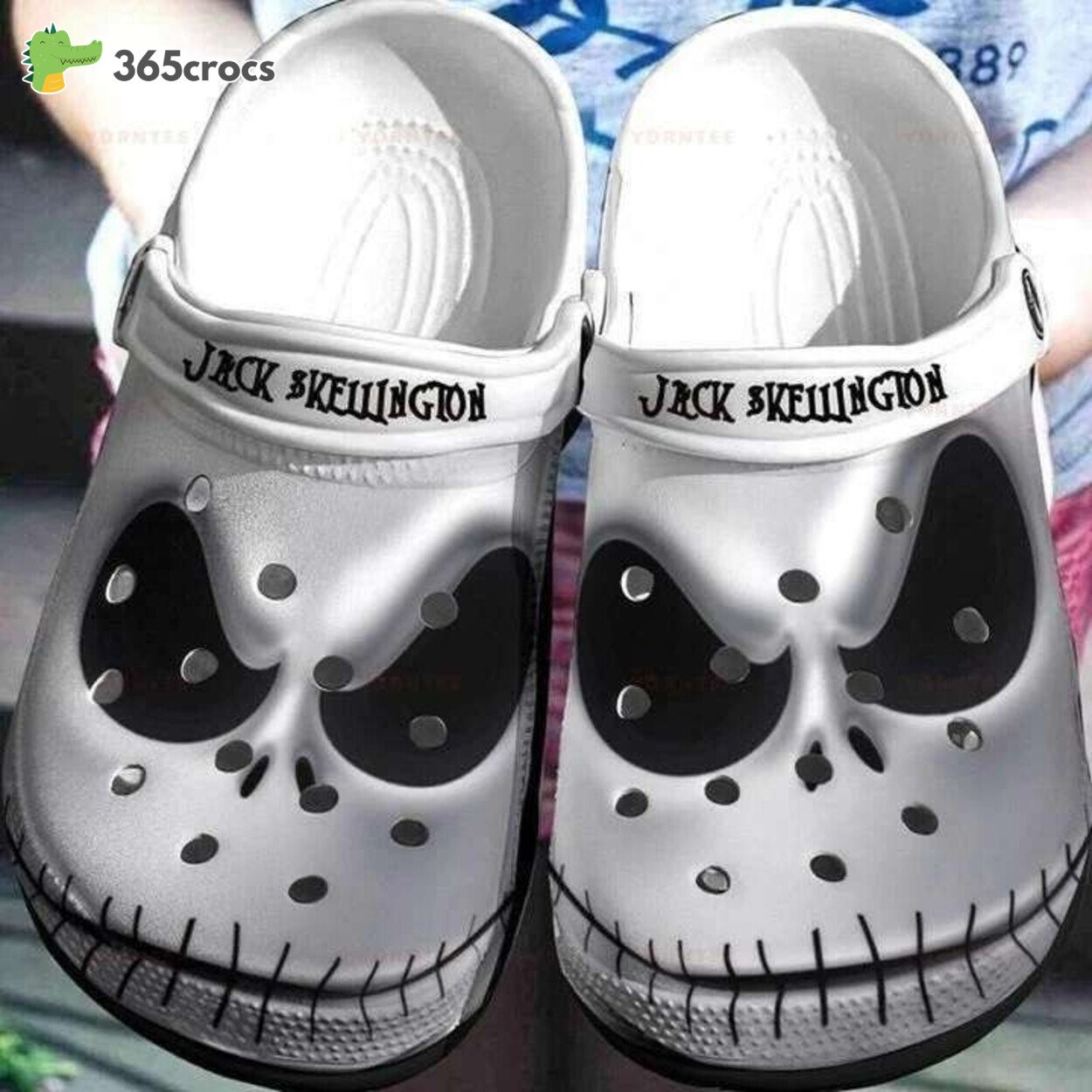 Embrace the Dark Horror Jack Skellington Face Classic Clog Design ...
