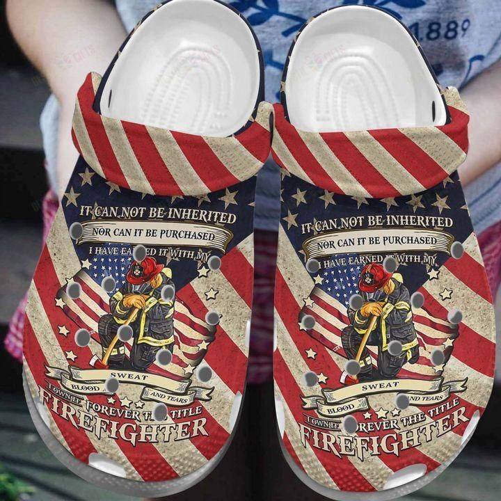 Firefighter Sweat Blood And Tears Crocs Classic Clogs Shoes - 365crocs