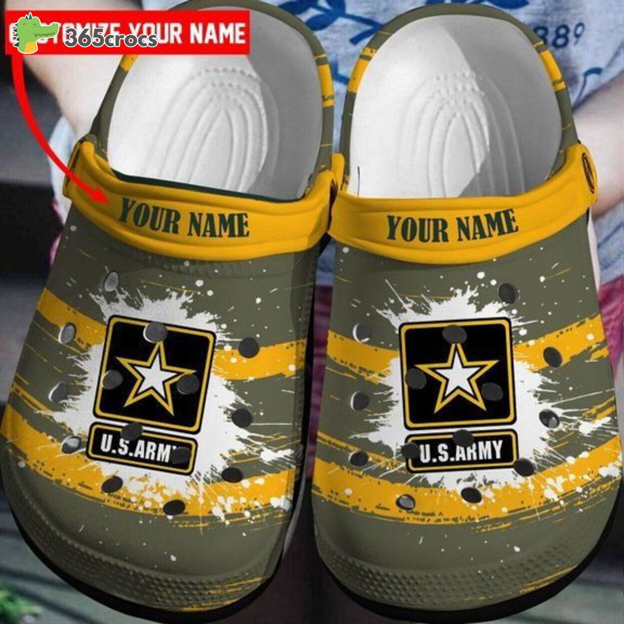 Honor and Pride US Army Veterans Theme Signature Clog Footwear - 365crocs