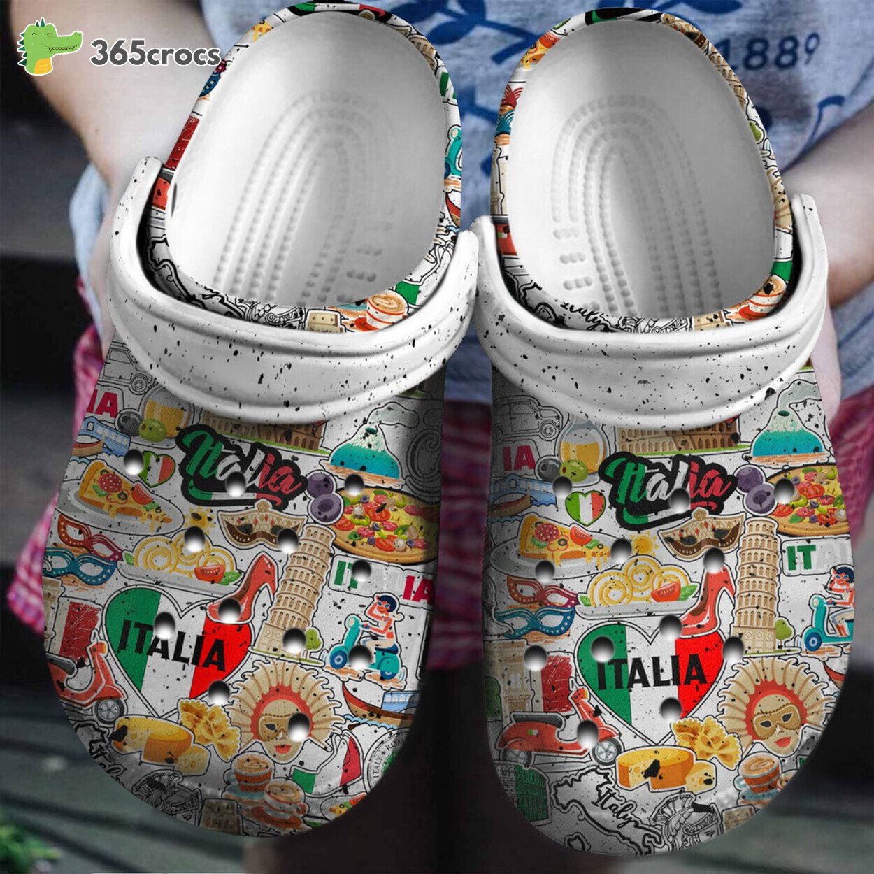 Italian Symbols Gift For Fan Classic Water Rubber clog Shoes Comfy ...