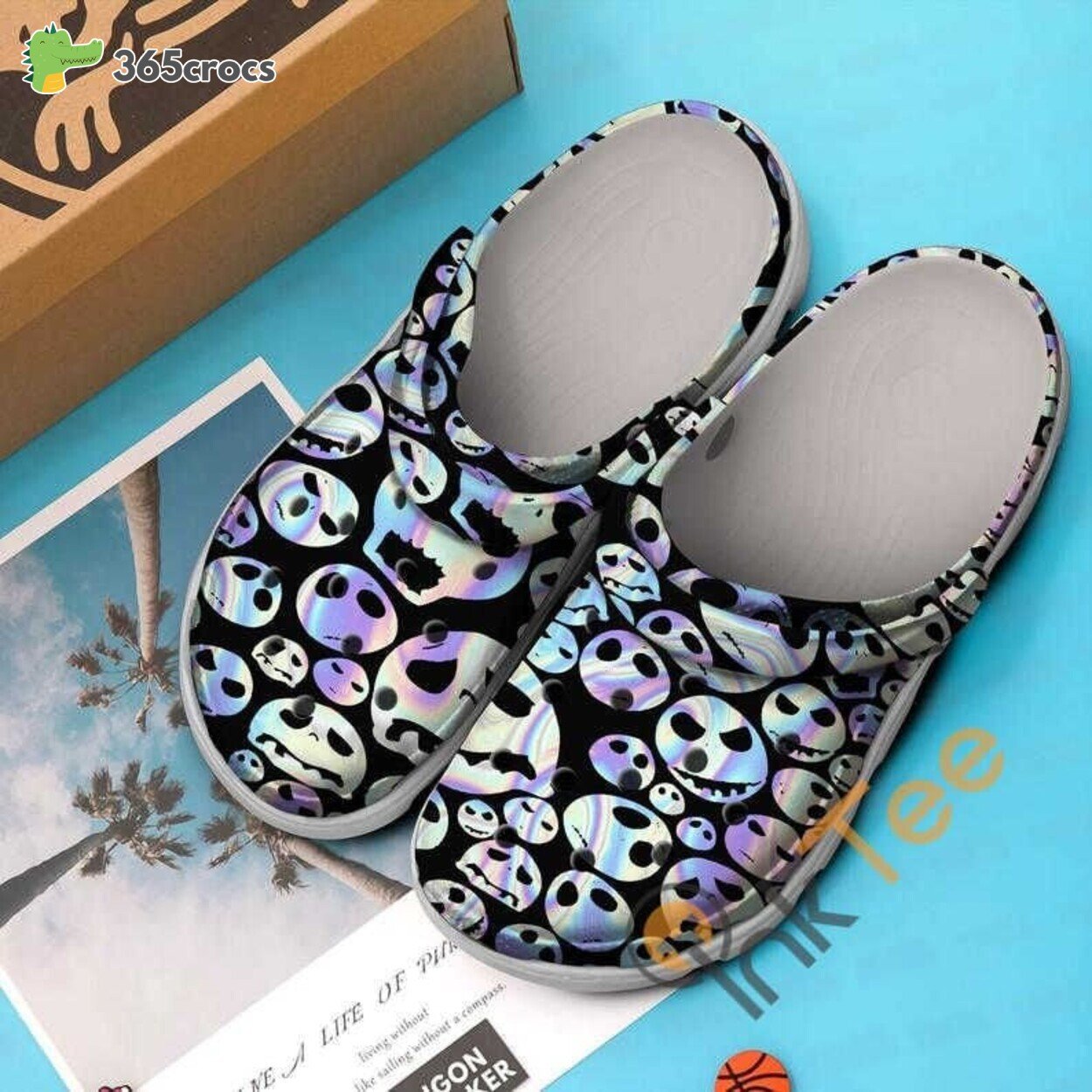 Jack Skellington Skulls The Nightmare Before Christmas Movie clog Shoesclog Shoes - 365crocs
