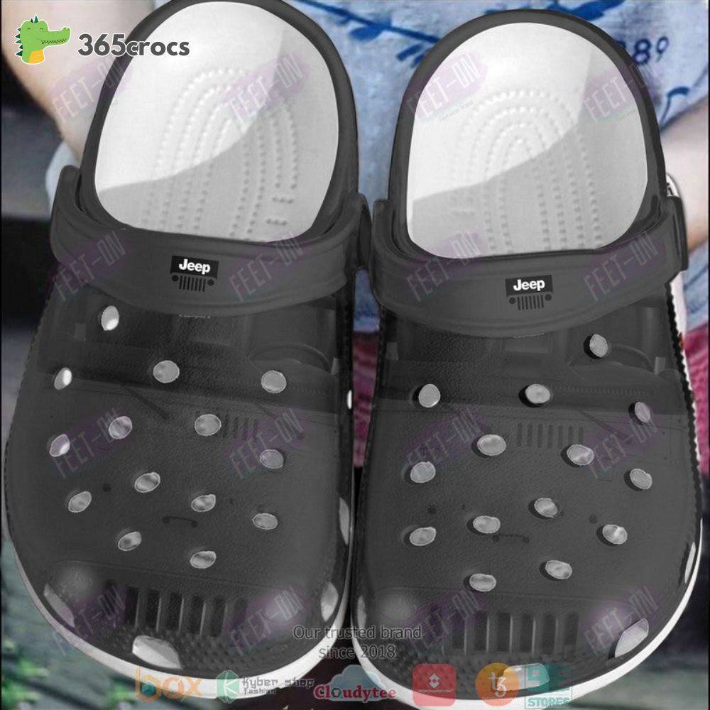 Jeep Black Crocs Clog Shoes - 365crocs