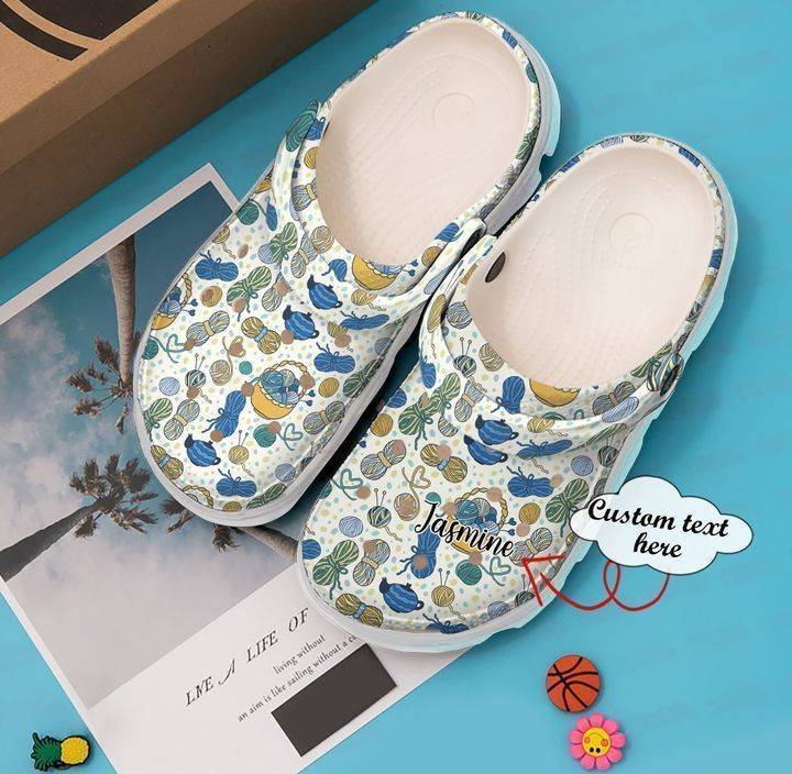 Knitting Personalized Rubber clog Crocs Shoes - 365crocs