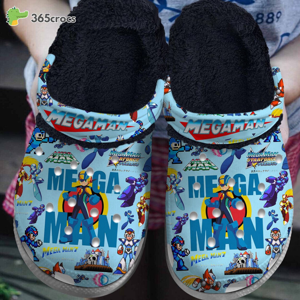 Mega Man Game Adventure Comfortable Lined Crocs Shoes Series Collection ...