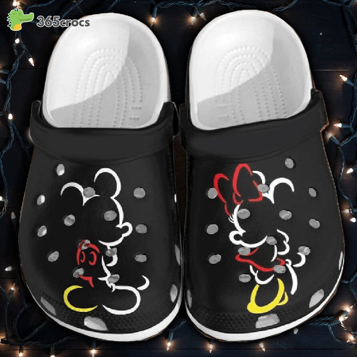 Mickey Mouse Iconic Disney Design Three Comfort Crocs Clog Footwear ...