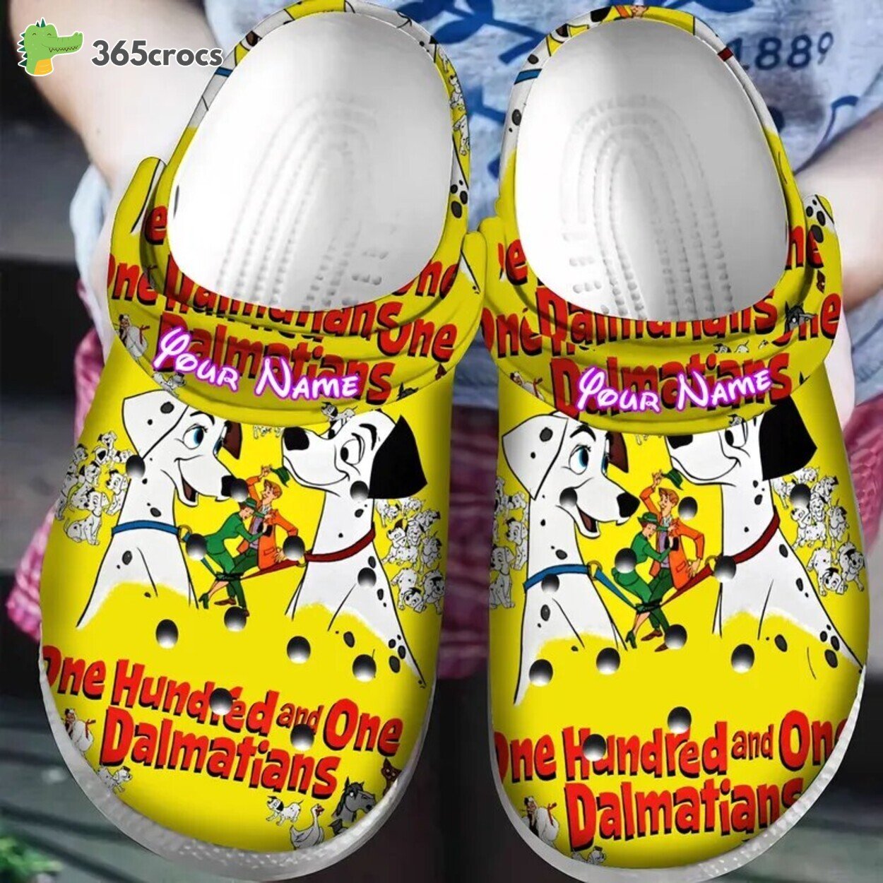 Personalized 101 Dalmatians Poster 2 Classic Comfort Clogs Unisex ...