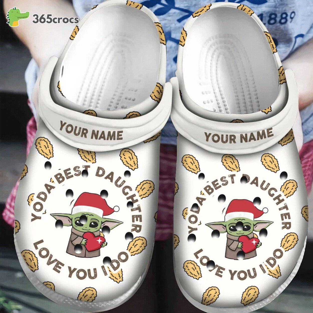 Personalized Baby Yoda Best Daughter Christmas Classic Clogs Shoes ...