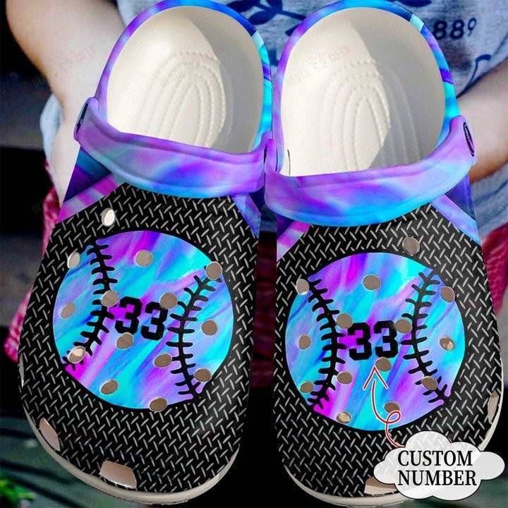 Personalized Softball With Color Mix Crocs Classic Clogs Shoes - 365crocs