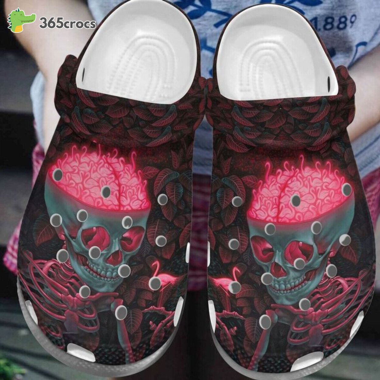 Pink Flamingo clog Shoesskull Clog Comfortable For Classic Clog Water ...