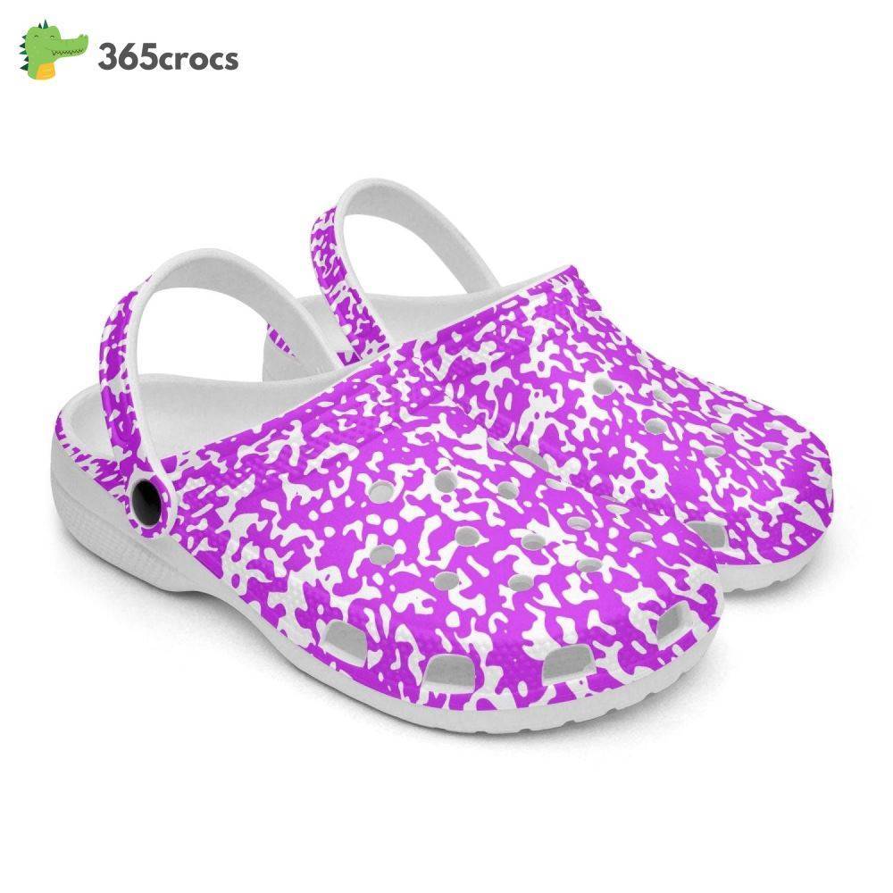 Purple Speckled Crocs Clog Shoes - 365crocs