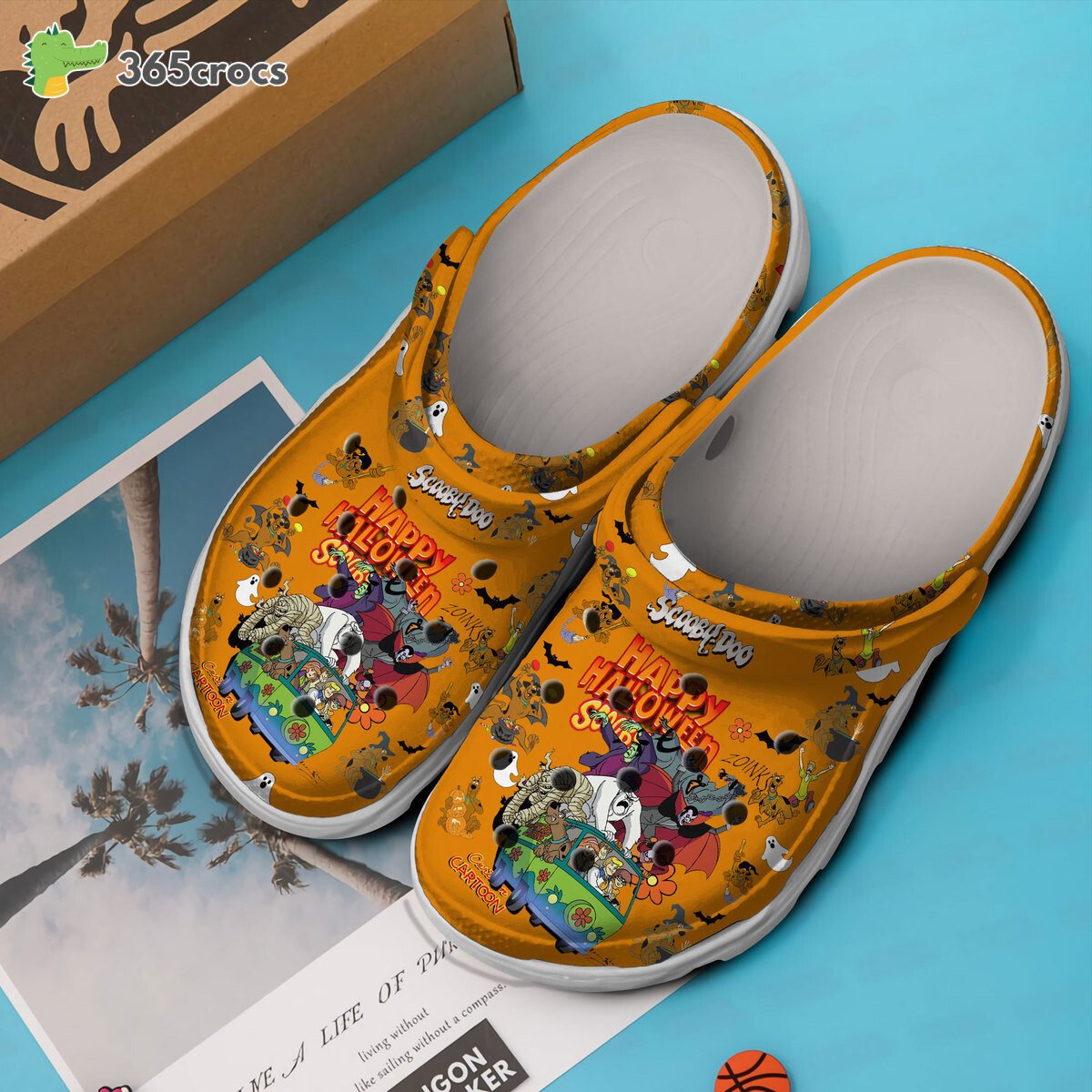 Scooby Doo Cartoon Comfort Crocs Clogs Shoes Distinct Animated Theme ...