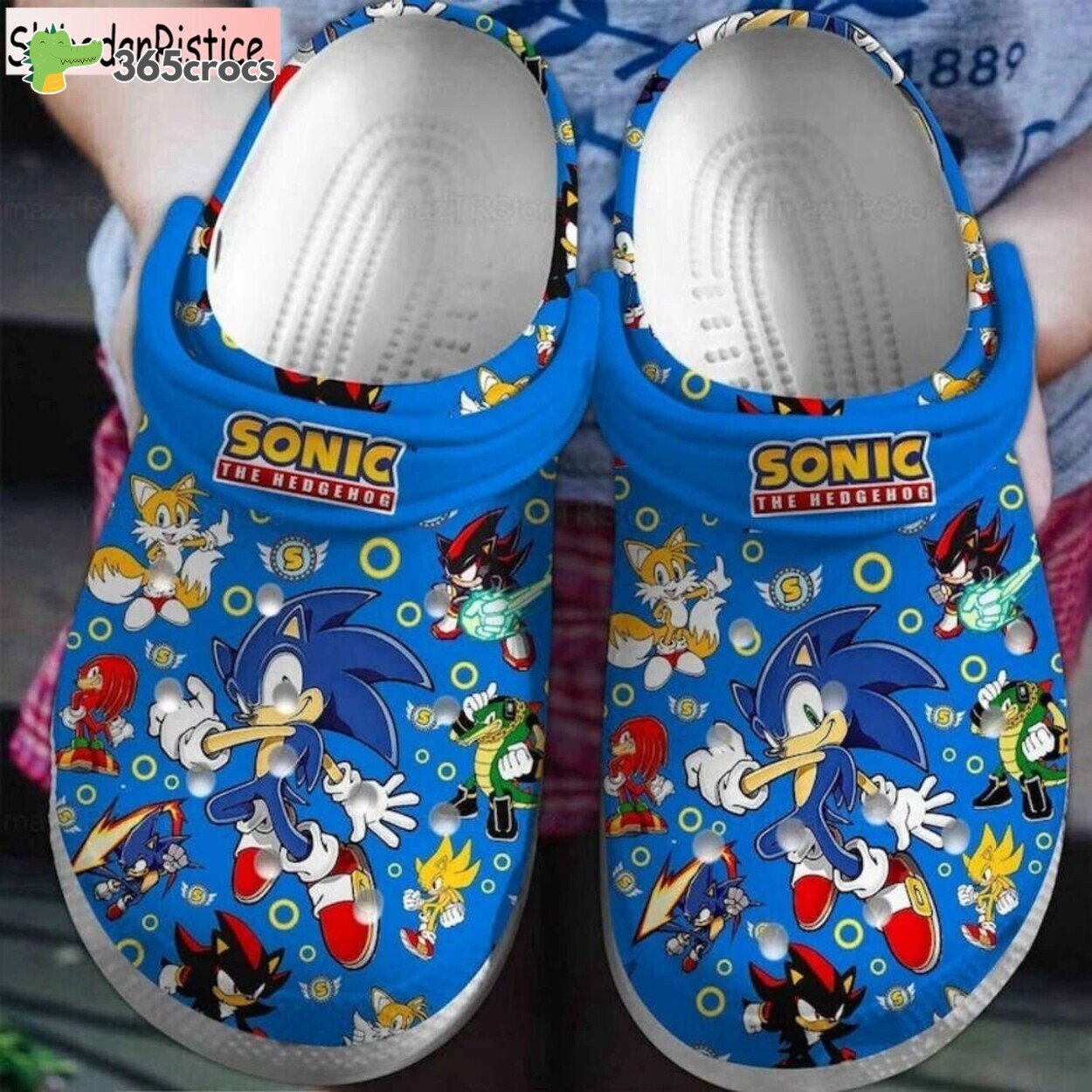Sonic The Hedgehog Christmas Custom Crocs Personalized - 365crocs