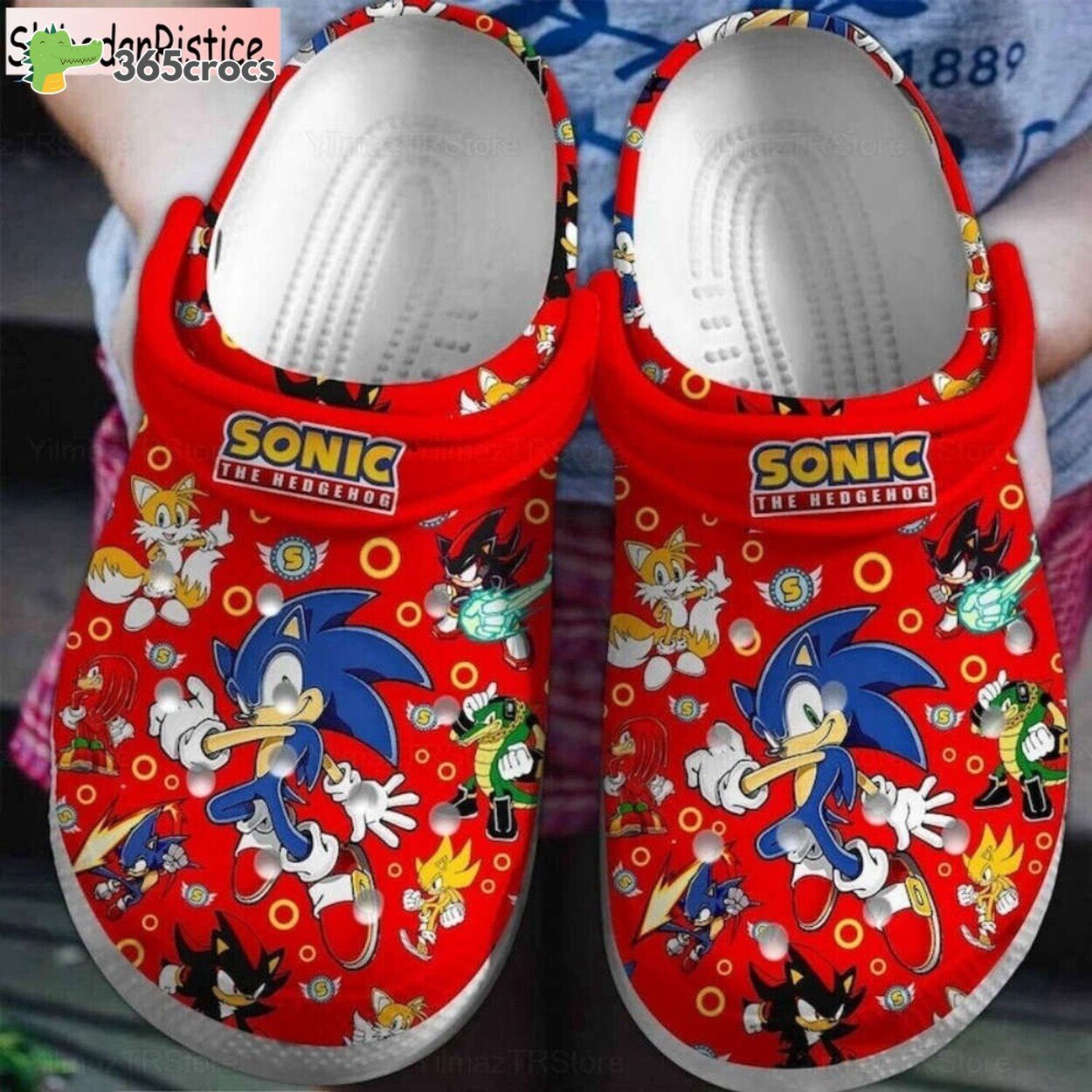 Sonic The Hedgehog Christmas Custom Crocs Personalized - 365crocs