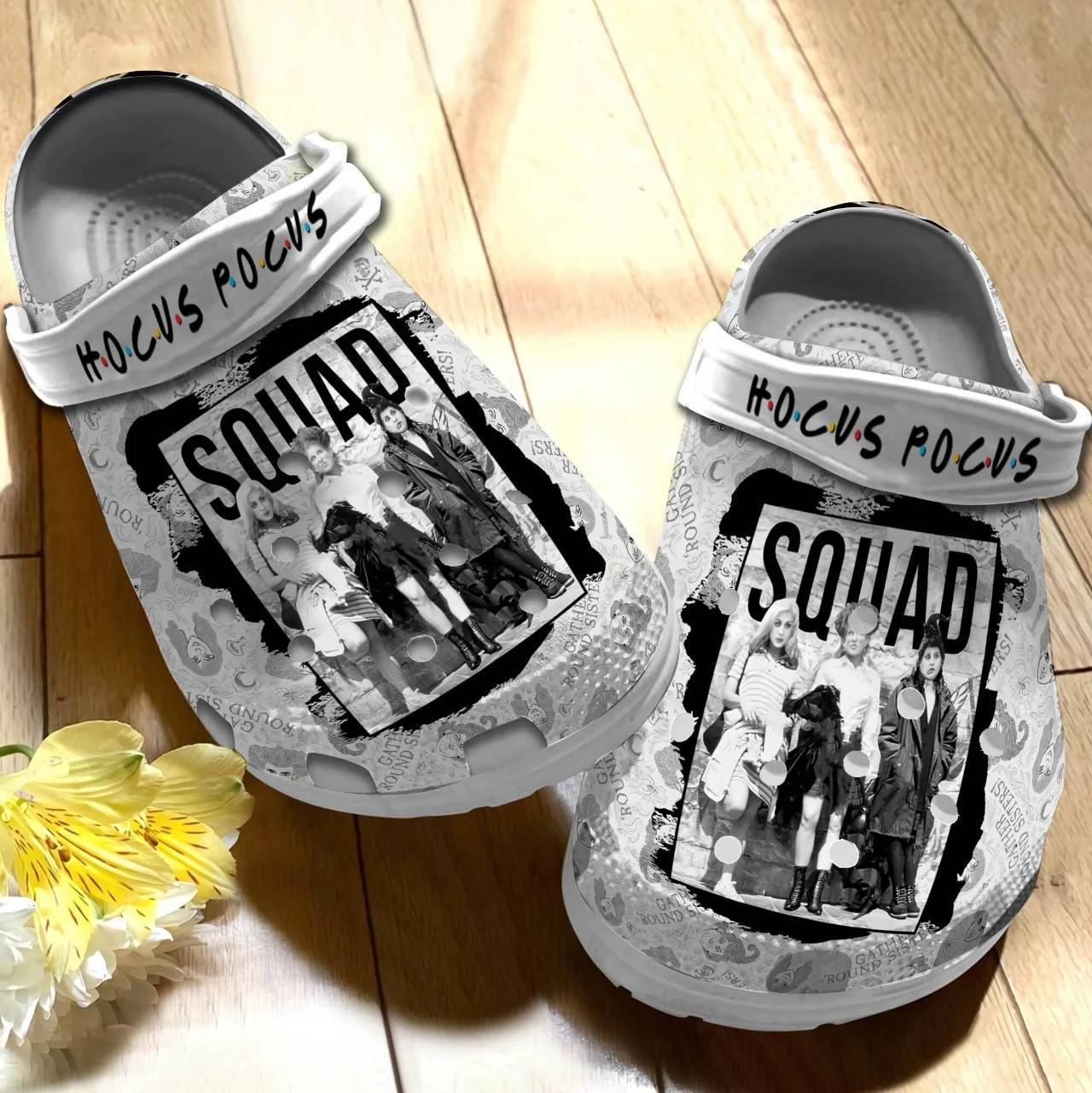 Squad Hocus Pocus Friends Crocs Crocband Clogs - 365crocs