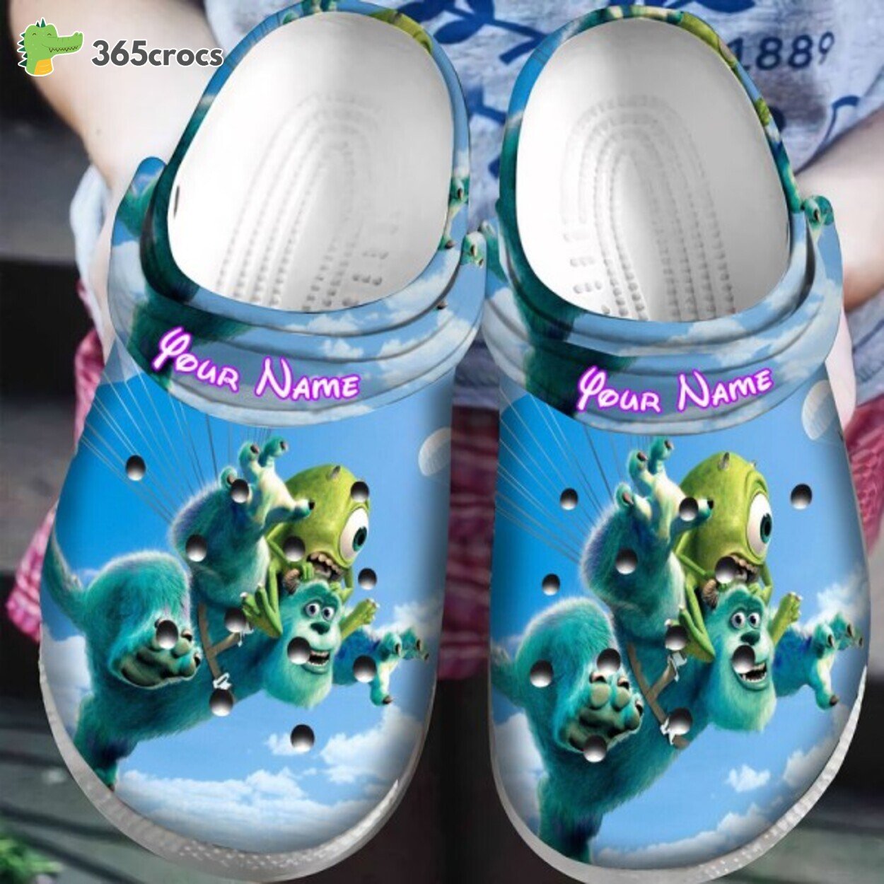 Sulley Mike V18 Monsters Inc Uni Pixar Custom Name Crocs Shoes Unisex ...