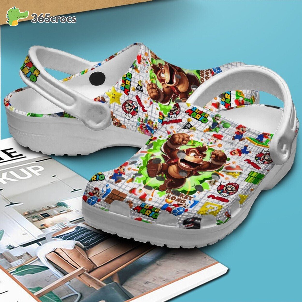 Super Mario Inspired Game Movie Comfort Kids Crocs Clog Shoes - 365crocs