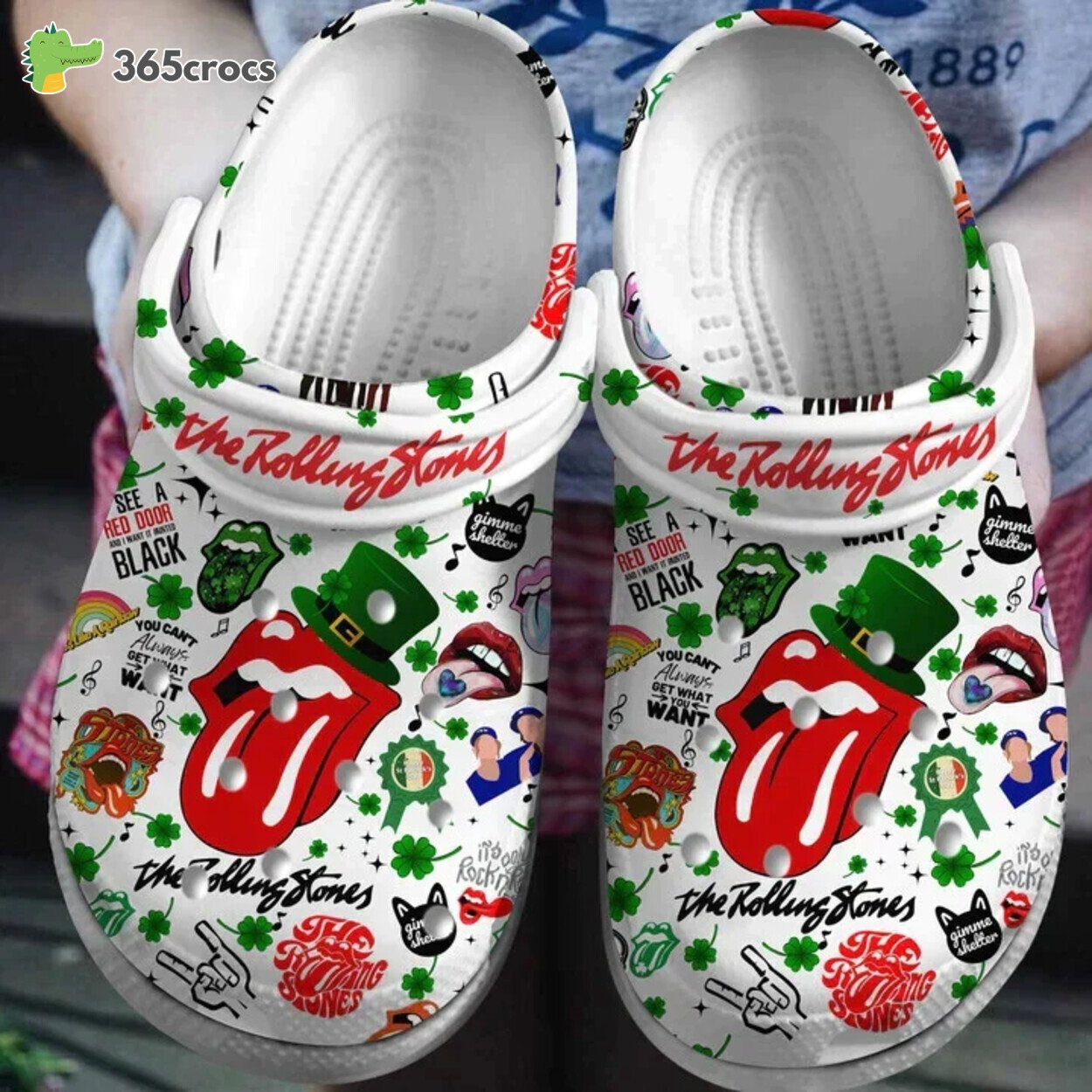 The Rollings Stones Rock Band Crocs Shoes Clogs Comfortable - 365crocs