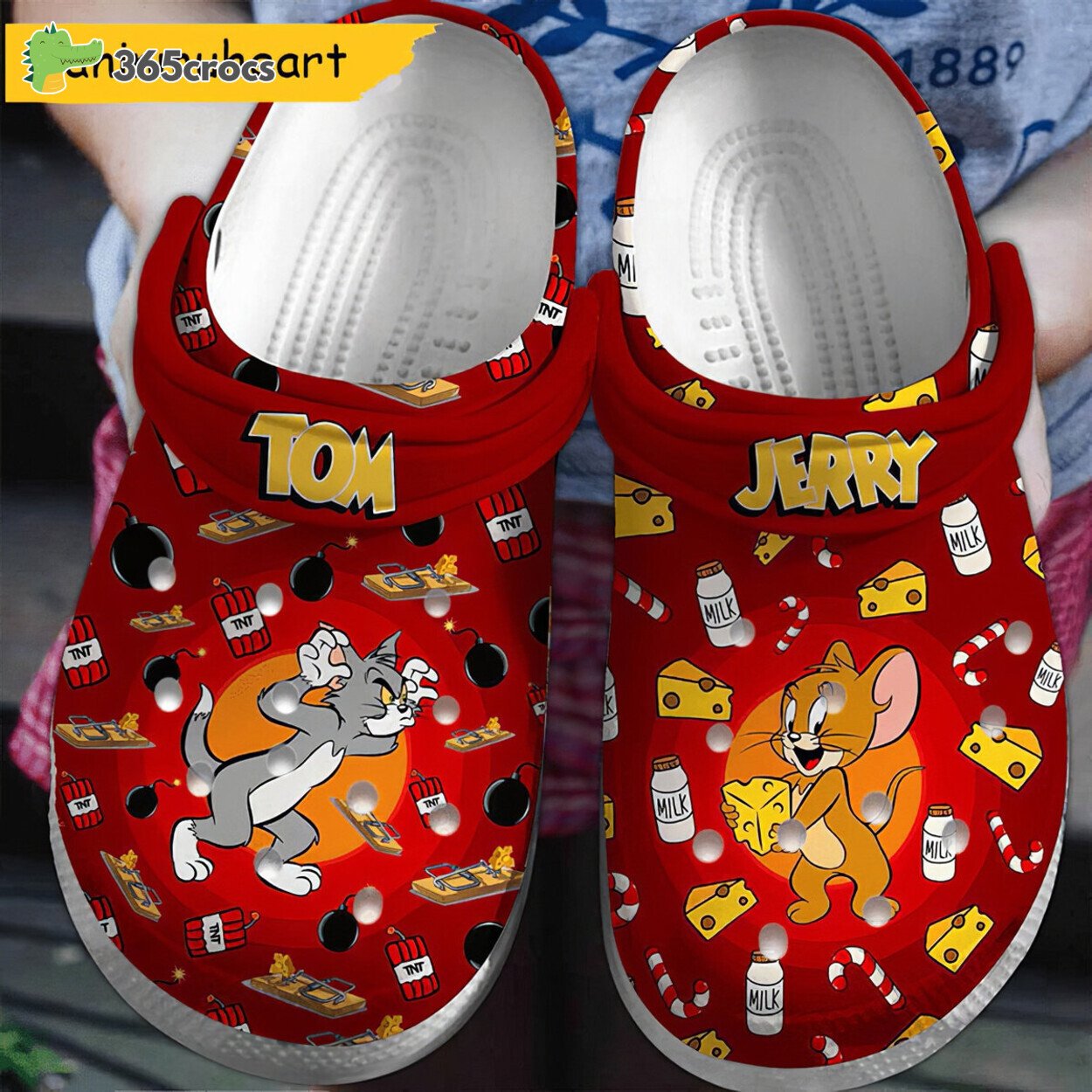 Tom and Jerry Comedic Custom Humorous Crocs - 365crocs