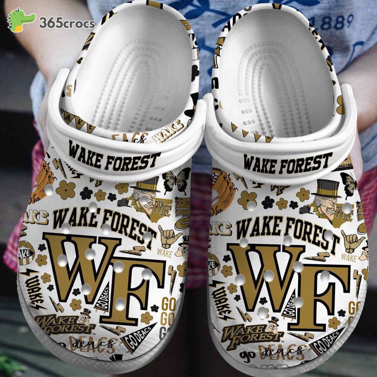 Wake Forest Demon Deacons NCAA Sport Premium Comfortable Crocs Clogs ...