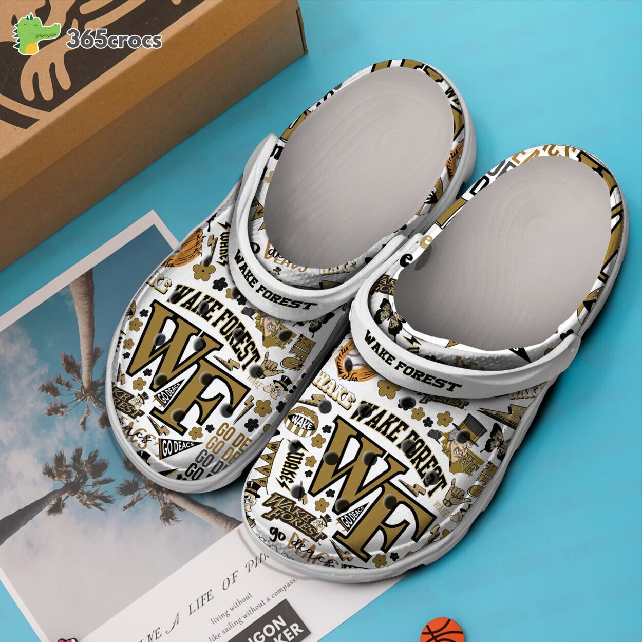 Wake Forest Demon Deacons NCAA Sport Premium Comfortable Crocs Clogs ...